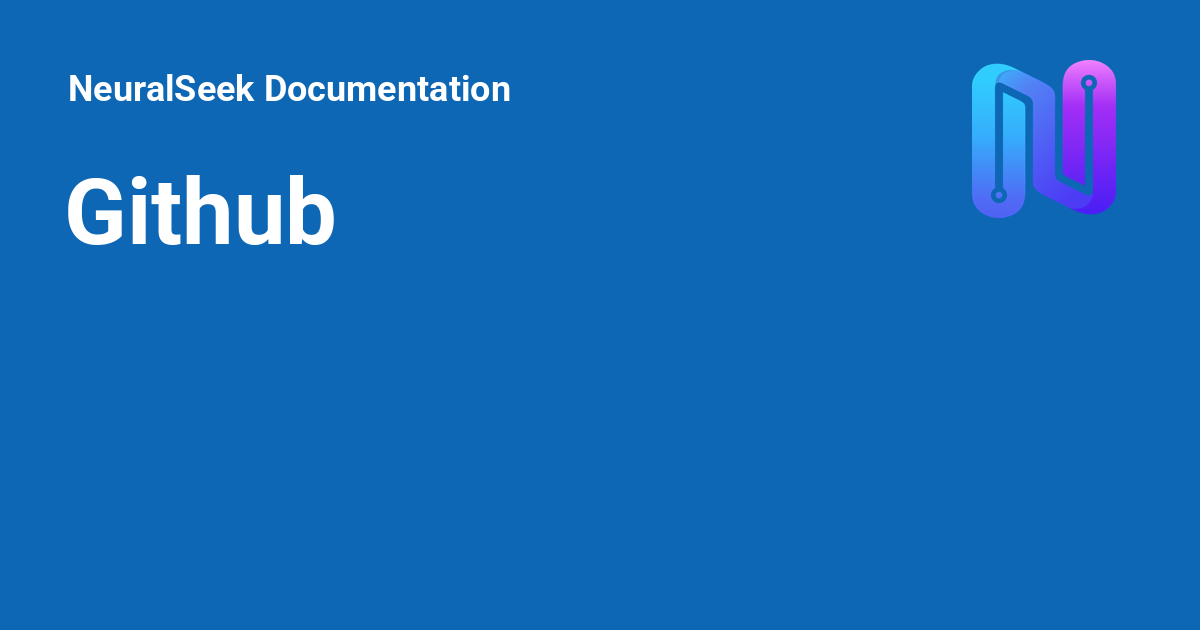 Github Neuralseek Documentation